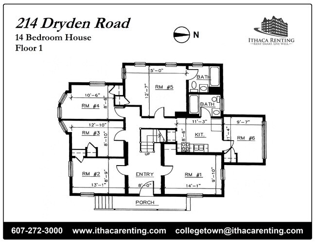 The Big Blue House-14-bedroom house - 214 Dryden Rd Ithaca NY 14850 ...