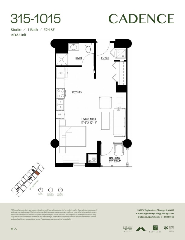 Cadence - 2050 W Ogden Ave Chicago IL 60612 | Apartment Finder