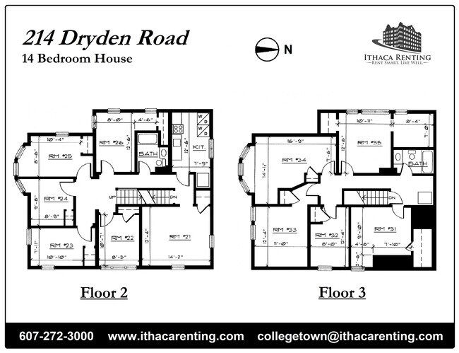 The Big Blue House-14-bedroom house - 214 Dryden Rd Ithaca NY 14850 ...