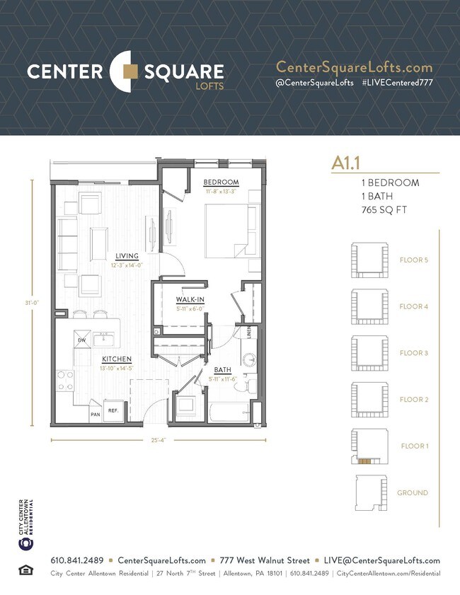 Center Square Lofts West - 777 W Walnut St Allentown PA 18101 ...