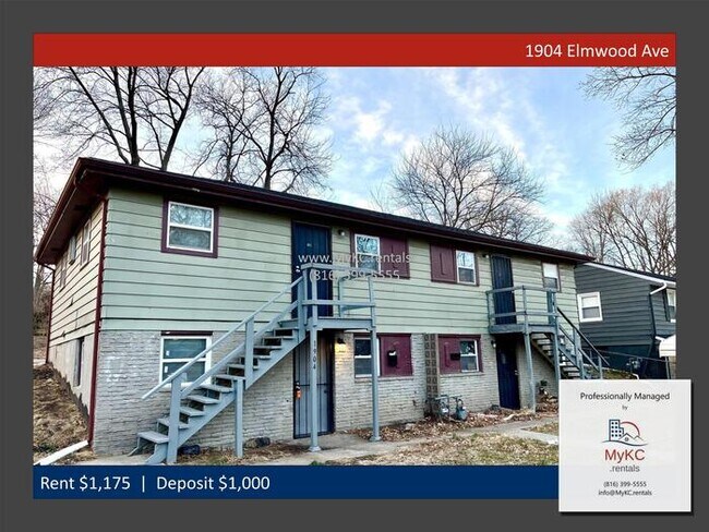 HUGE 4 bed, 2 bath unit in a Duplex NOW AV... - 1904 Elmwood Ave Kansas ...