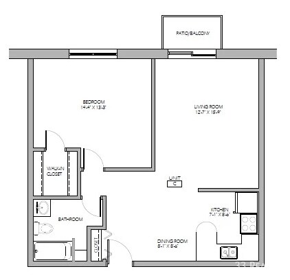 The Birch Floor Plan 1 Bed Available in It... - 1489 Irving Park Rd ...