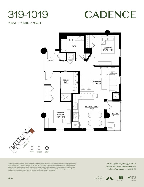 Cadence - 2050 W Ogden Ave Chicago IL 60612 | Apartment Finder