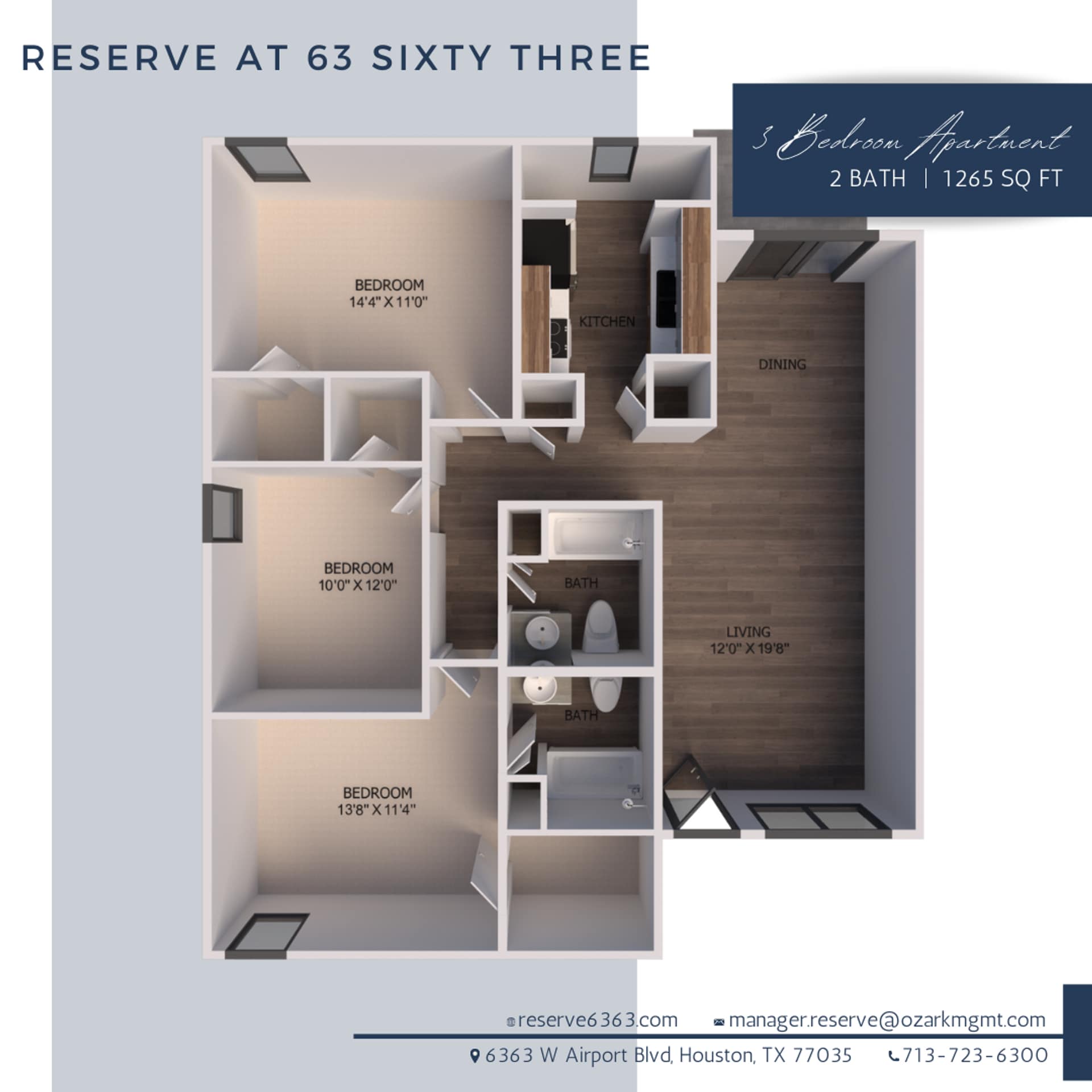 Reserve at 63 Sixty Three - 6363 W Airport Blvd Houston TX 77035 ...