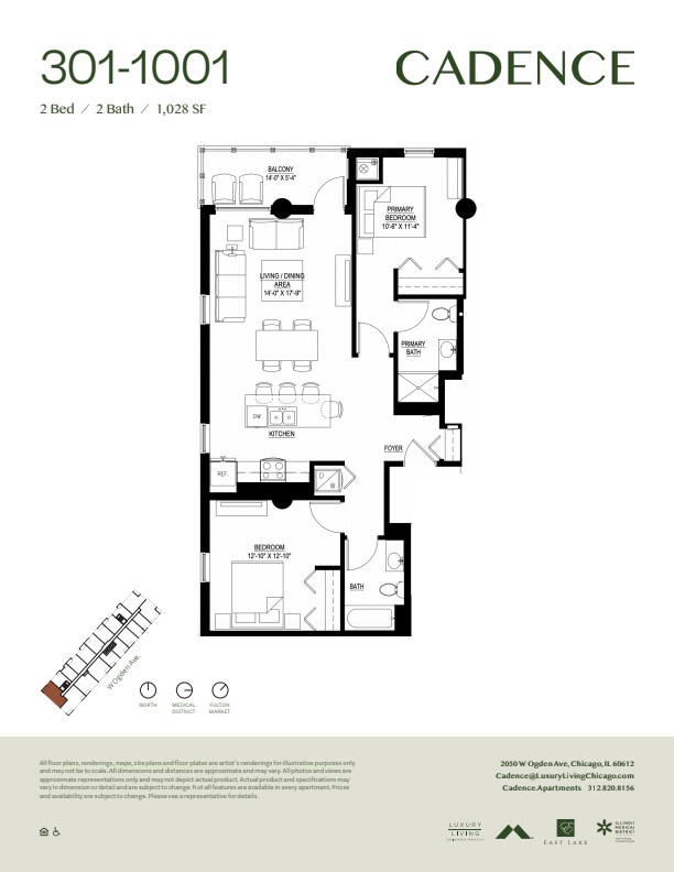 Cadence - 2050 W Ogden Ave Chicago IL 60612 | Apartment Finder