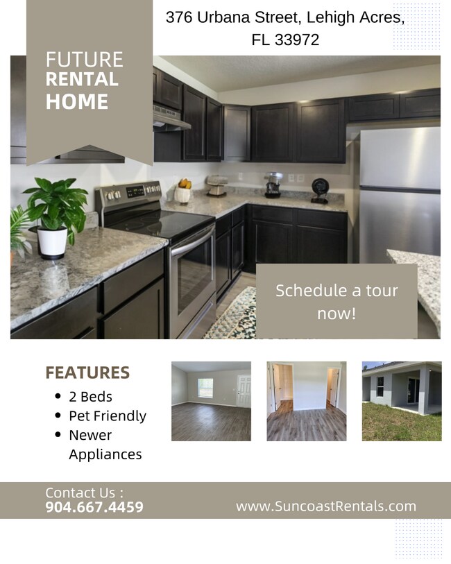 AVAILABLE NOW! Brand New 2/2 Unit for rent! - 376 Urbana St Lehigh ...