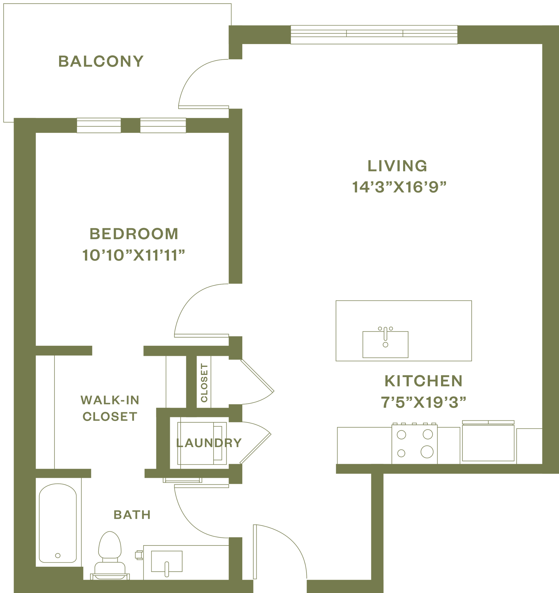 The Collins - 1957 Carter Rd Cleveland OH 44113 | Apartment Finder
