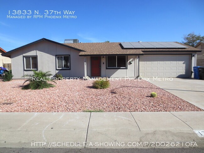 NE PHOENIX HOME WITH SOLAR PANELS AND POOL!! - 13833 N 37th Way Phoenix ...